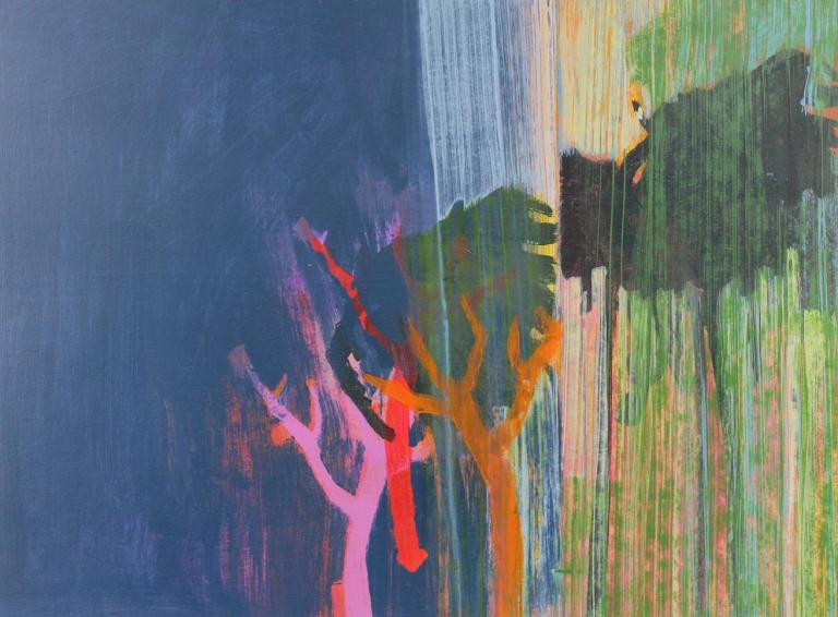 Works on paper/Monoprints by contemporary British artist, Mark Godwin