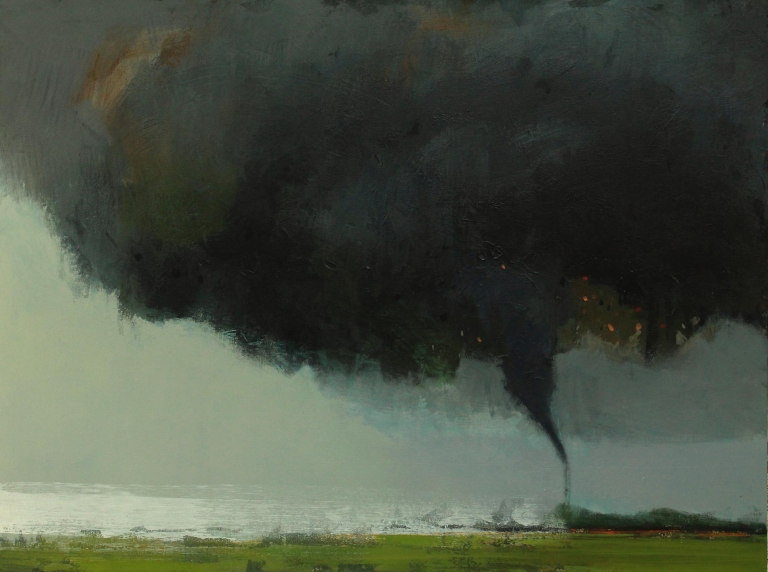 Abstract paintings by contemporary British artist, Mark Godwin