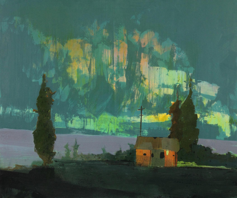 Abstract paintings by contemporary British artist, Mark Godwin